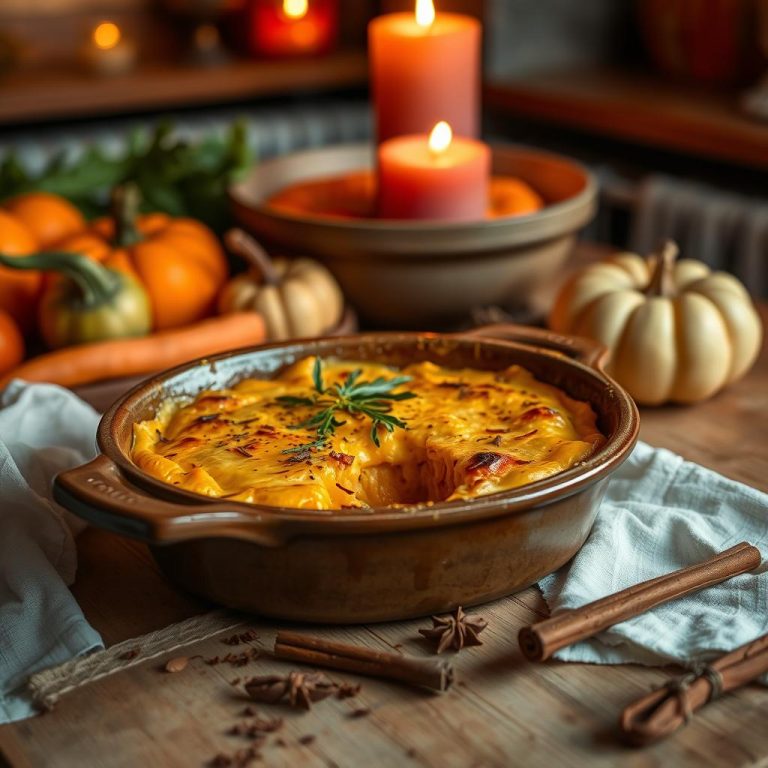 Gratin de Potiron Onctueux : La Recette Facile qui Réchauffe Vos Soirées