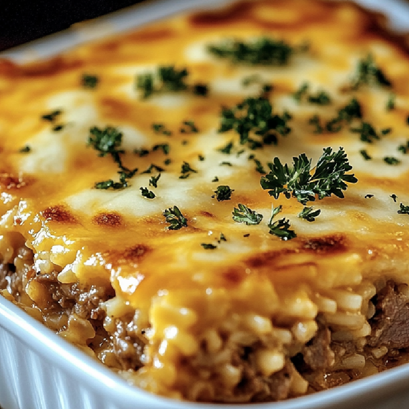 Gratin Mexicain de Riz à la Viande Hachée - Recette Facille