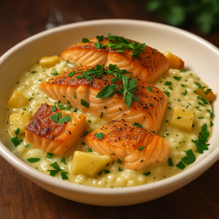 "Pavé de Saumon à la Crème de Ciboulette : Recette Délicieuse"
