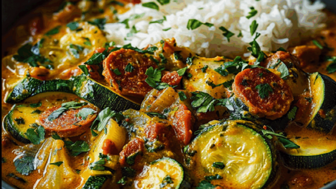 Curry Soleil Courgette, Chorizo & Coco | Saveurs Exotiques